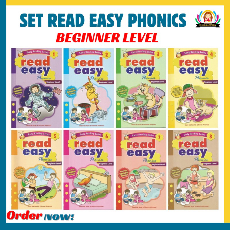 SET READ EASY PHONICS | BEGINNER LEVEL | Shopee Malaysia