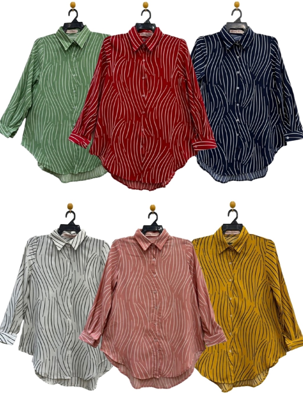 OVERRSIZE M(34/36)-5XL(58/60) Plus Size Seha Abstract Print Women Muslimah Kemeja Blouse Baju ...