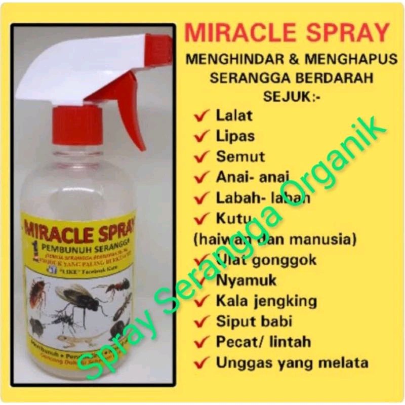 PROMOSI⚡⚡⚡ Miracle Spray Pembasmi Serangga dan kutu haiwan (Organik ...