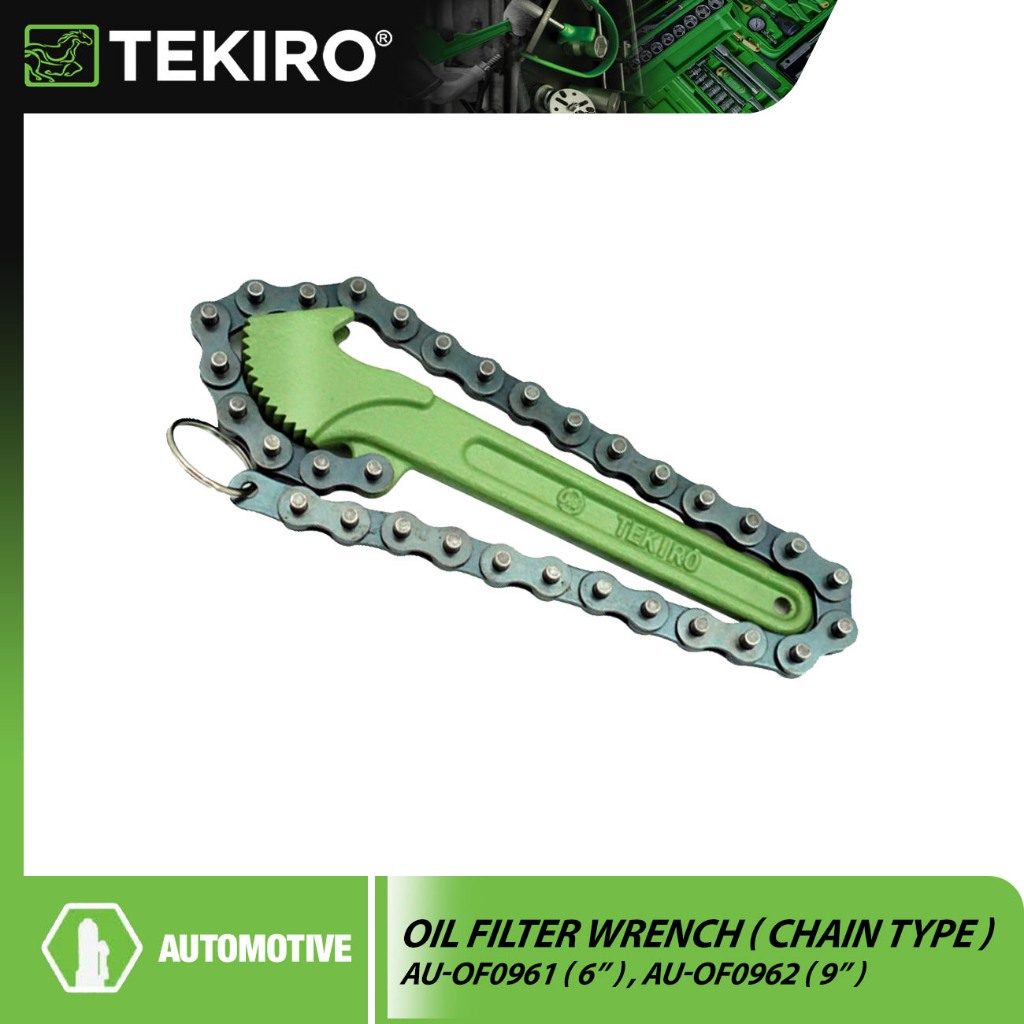 Tekiro Oil Filter Wrench Chain Type Oli Filter (6"/9") AU-OF0961/AU ...