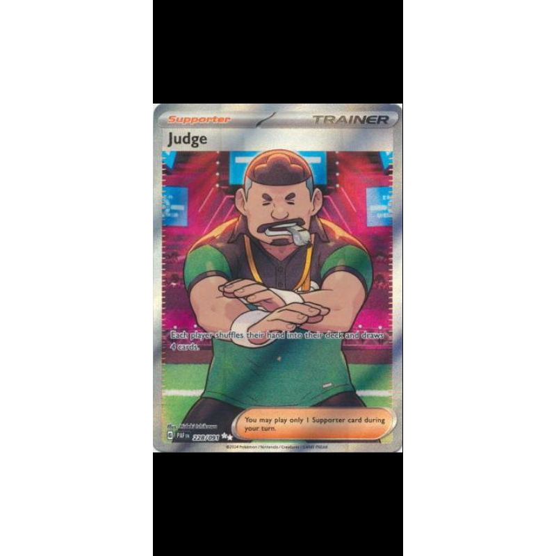Pokemon TCG Judge Full Art Trainer Paldean Fates | Shopee Malaysia