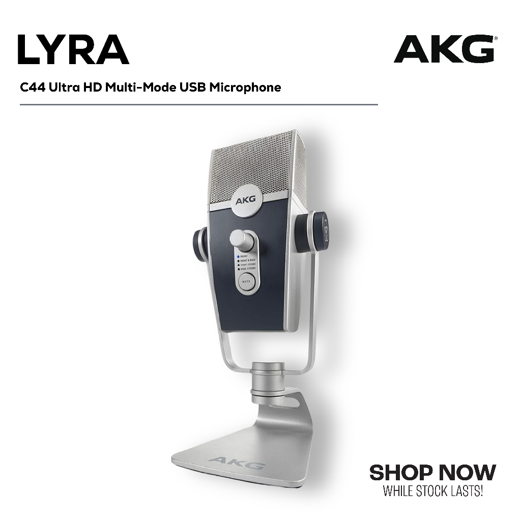 AKG LYRA C44 Ultra HD Multi-Mode USB Microphone | Shopee Malaysia