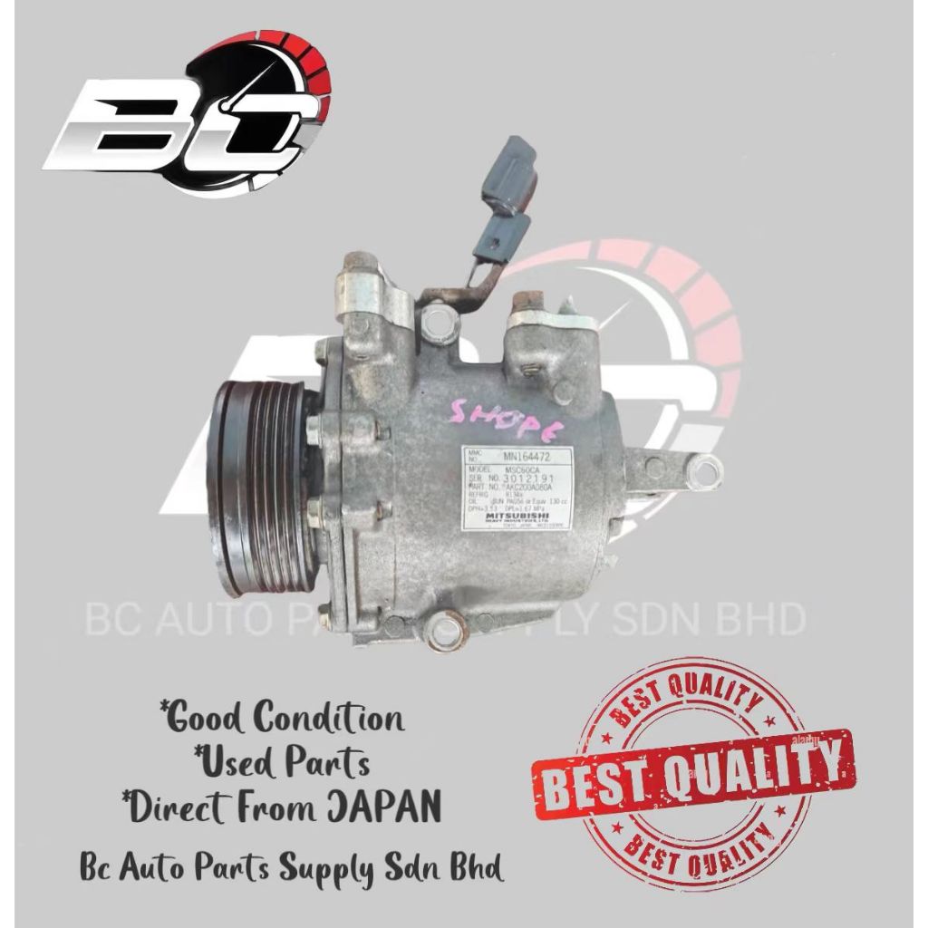 BC11 MITSUBISHI COLT 4A90 / 4A91 1.5CC AIRCOND PUMP USED JAPAN | Shopee Malaysia