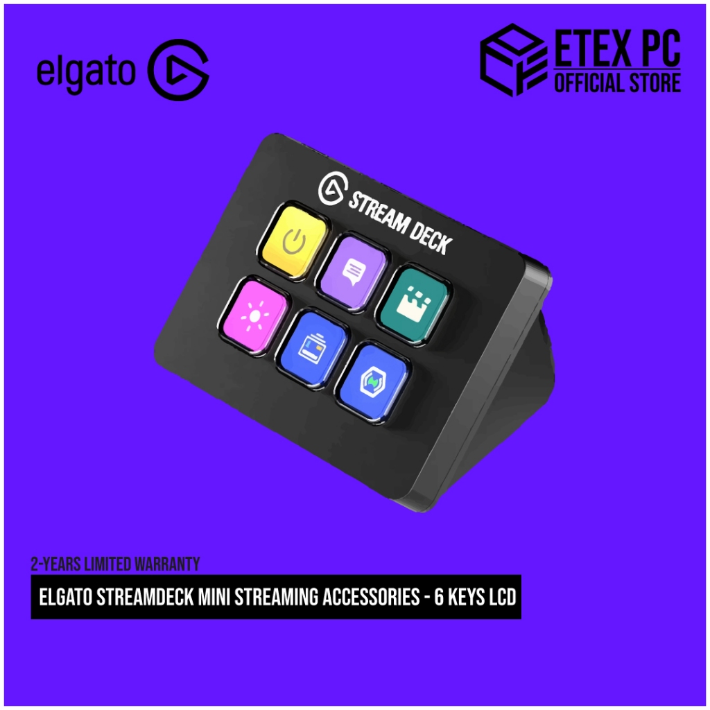 ELGATO StreamDeck mini Streaming Accessories - 6 Keys LCD #10GAI9901 ...