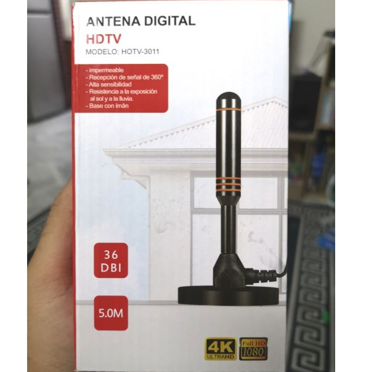 Antena TV Digital Arial MyTV DVB-T2 Decoder Antenna Booster Indoor High ...
