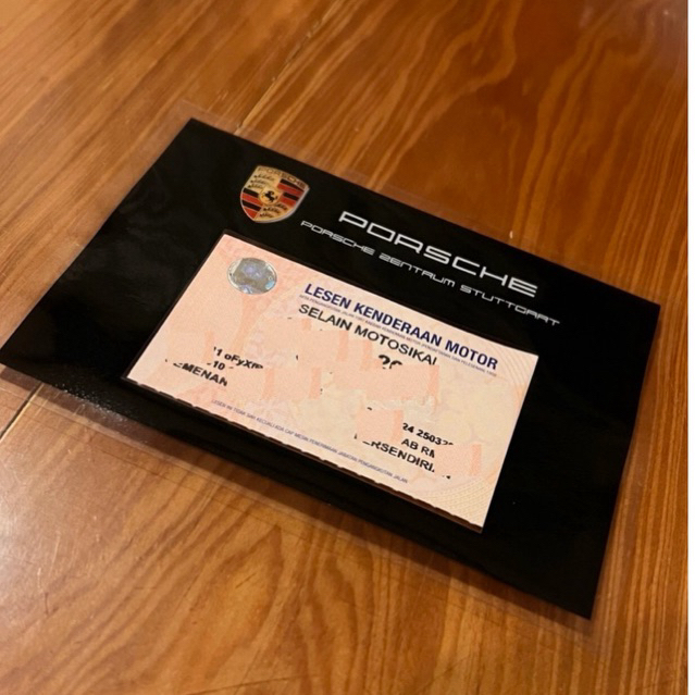 LATEST VERSION! Porsche Roadtax Sticker (Porsche Zentrum Stuttgart ...