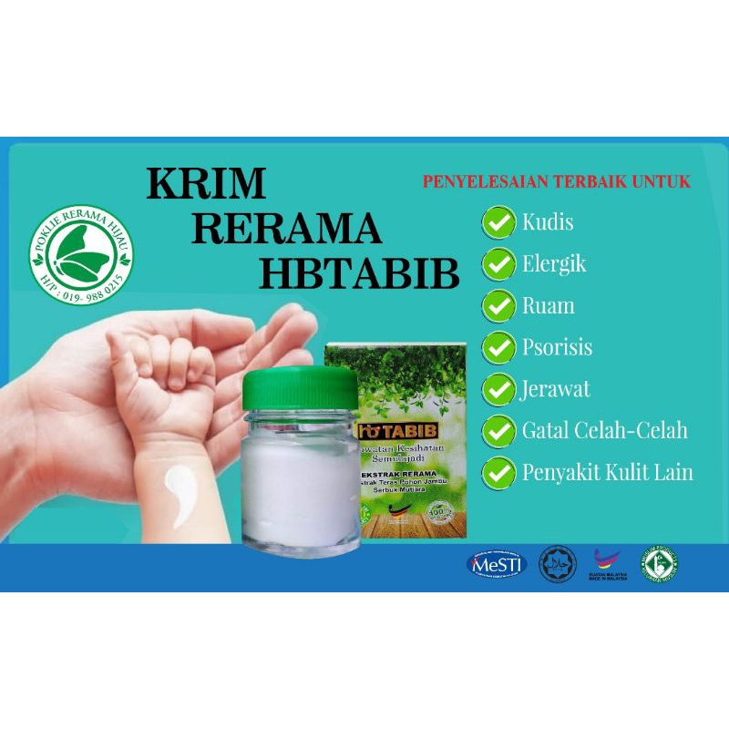 [New] Krim Kegatalan Kulit [HB Tabib] | Shopee Malaysia