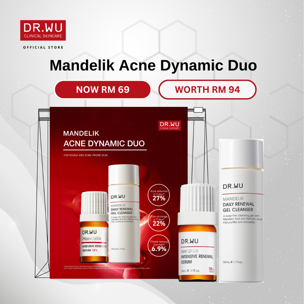 EXP APRIL 2026 DR.WU Official Mandelik Acne Dynamic Duo | Shopee Malaysia