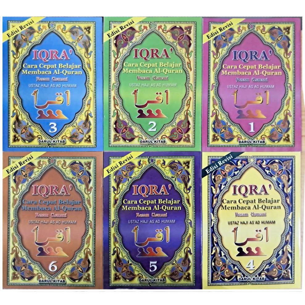 BUKU IQRA' CARA CEPAT BELAJAR 6 BUAH SET | Shopee Malaysia