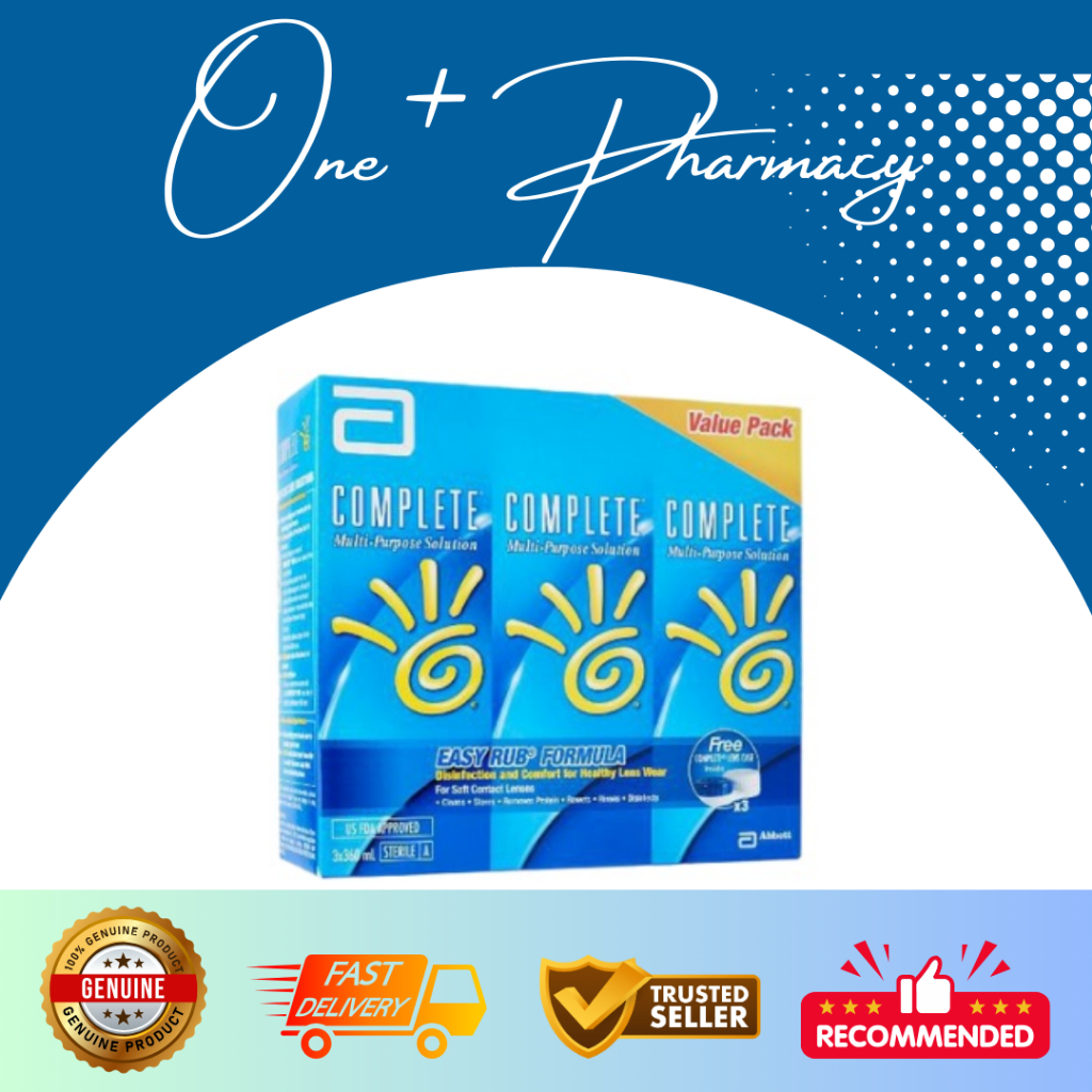 Complete Multi Purpose Solution 3 x 360ml | Shopee Malaysia