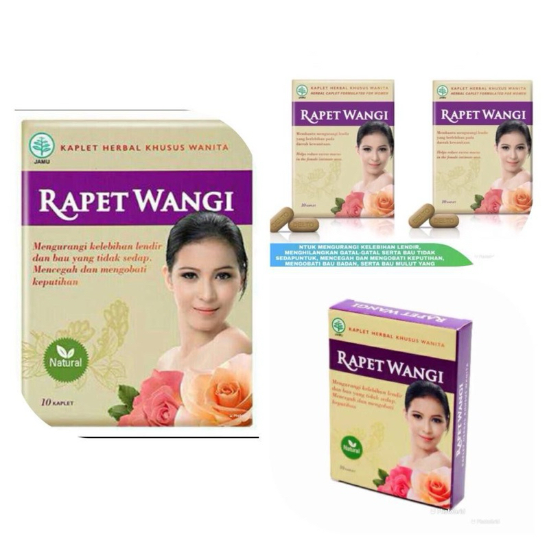 Jamu Rapet Wangi Mencegah Serta Mengobati Keputihan (1box isi 10 papan ...
