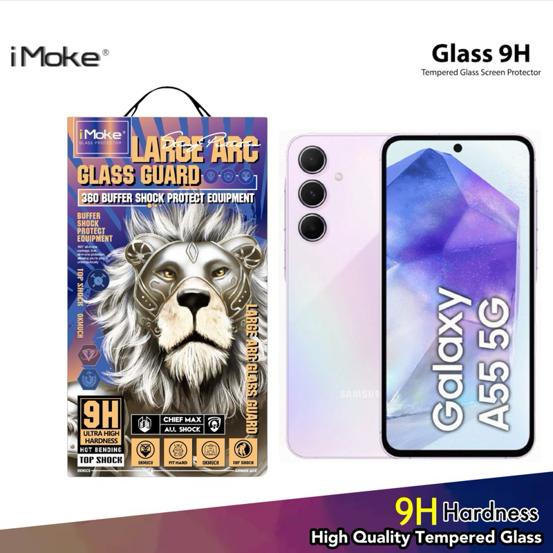 iMoke 9H Full Tempered Glass for Samsung Galaxy A56/A36/A33/A26/A55 5G/A54 5G/A52/A35/A25/A16 ...