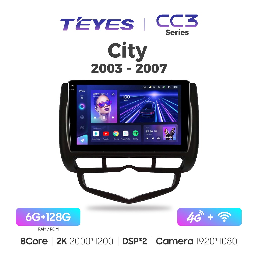 TEYES CC3 Series Honda City 2003-2007 Android Car Player 9" | Shopee Malaysia