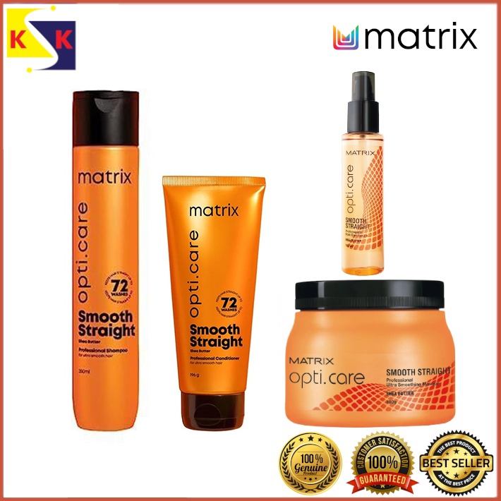 Matrix Opticare Smooth Straight Smoothing Shampoo/Conditioner/Serum ...
