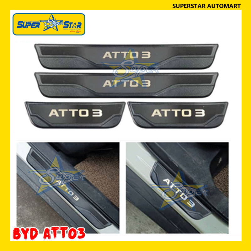 BYD ATTO 3 OEM Side Steel Plate/Door Side Step/Side Sill Plate With Led ...
