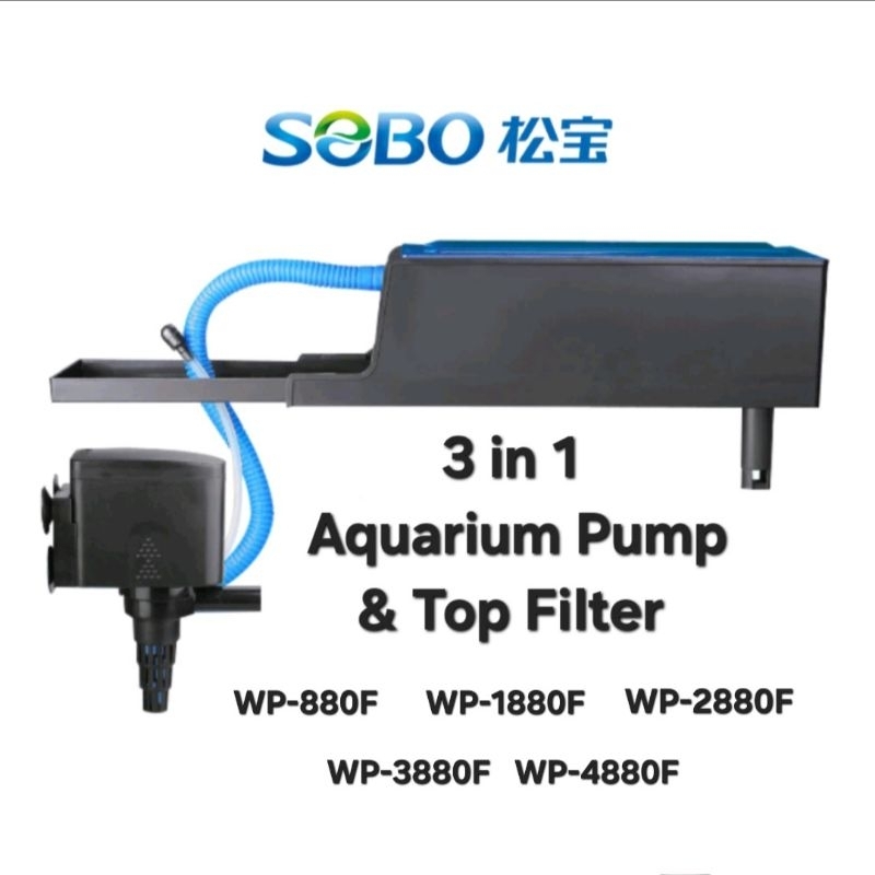 Sobo TOP FILTER FISH AQUARIUM WP2880F WP-880f Wp3880F TANK SOBO TOP ...