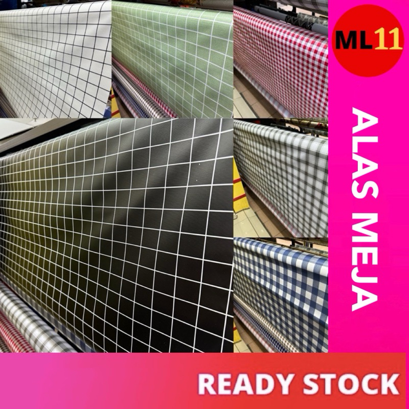 Royal Metallic Waterproof Tablecloth Lapik Meja Petak / Raya Alas Meja ...