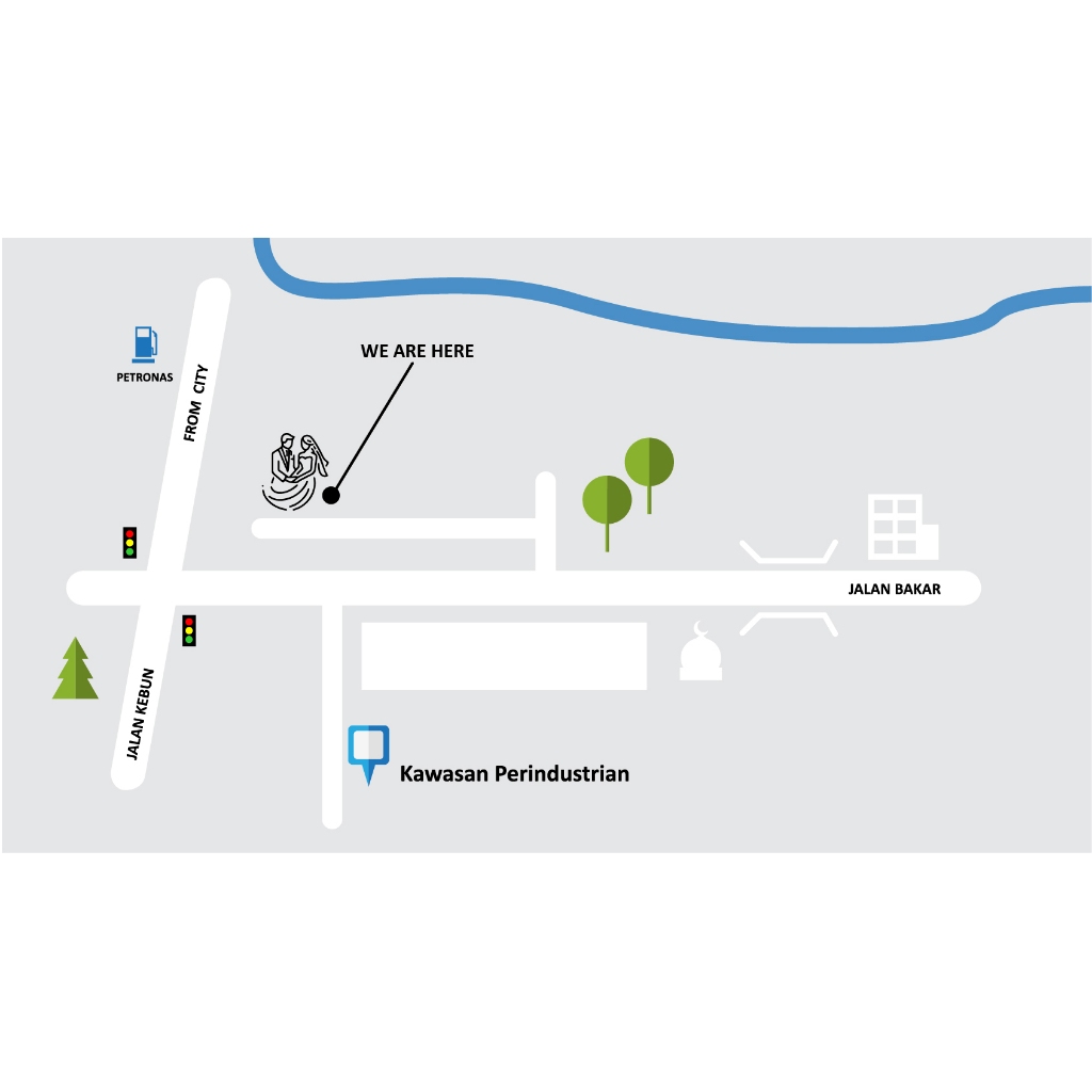 Peta Lukis- Kad Kahwin Peta/ Lokasi Premis Map Drawing - Location Map | Shopee Malaysia