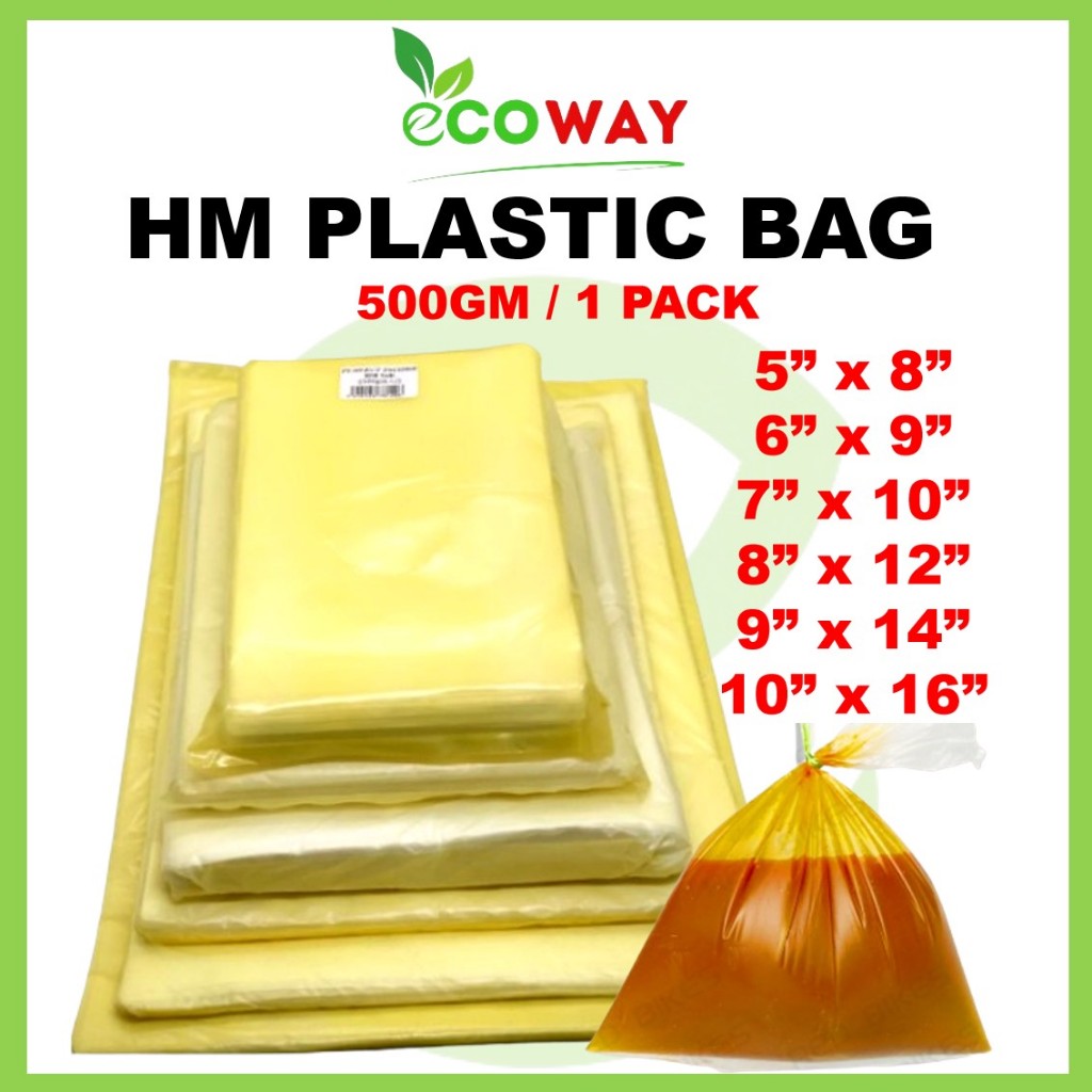 500gram± HM Plastic Bag Plastik Beg Bungkus Drink/Food/Takeaway /Air ...