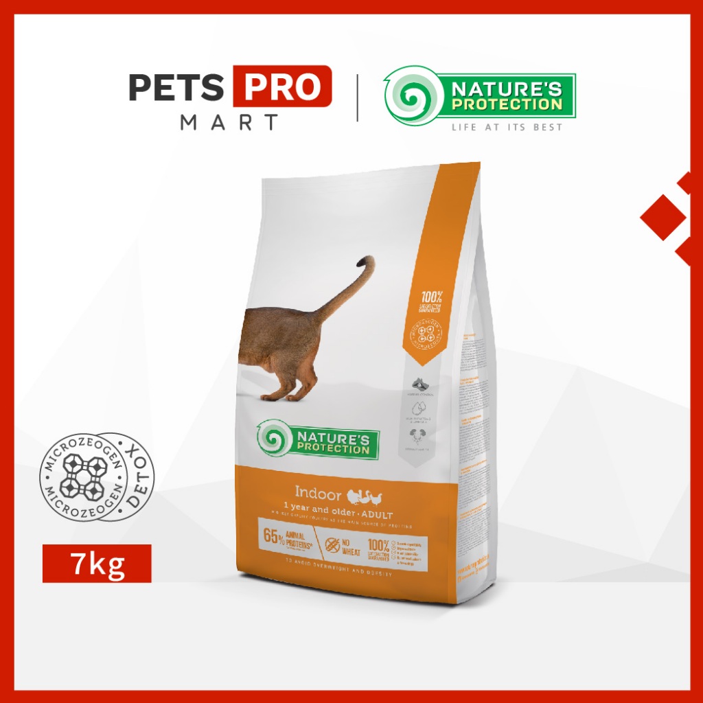 Nature's Protection Super Premium Indoor (7kg) | Cat Dry Food | Shopee ...