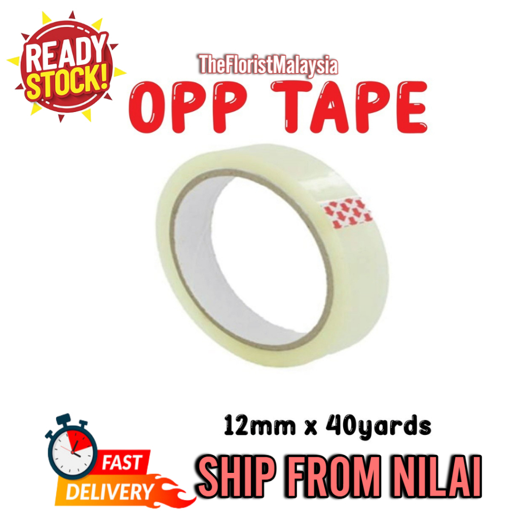 🔥𝑯𝑨𝑹𝑮𝑨 𝑩𝑶𝑹𝑶𝑵𝑮🔥OPP Tape 12mm , cellophane tape 40yards packaging office ...