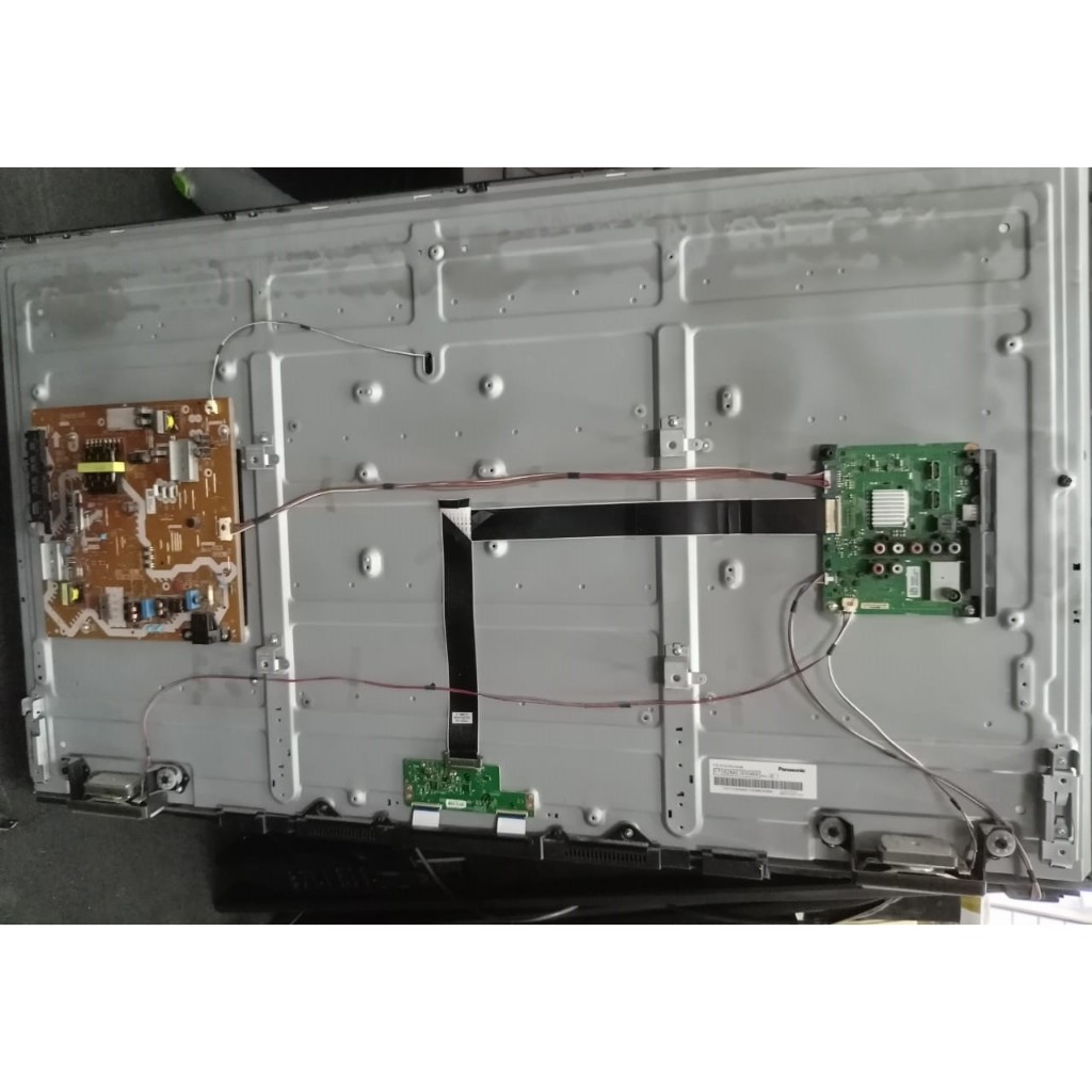 (1423) Panasonic TH-49E410K Mainboard, Powerboard, Tcon, Ribbon, LVDS, Cable. TV Spare Parts ...