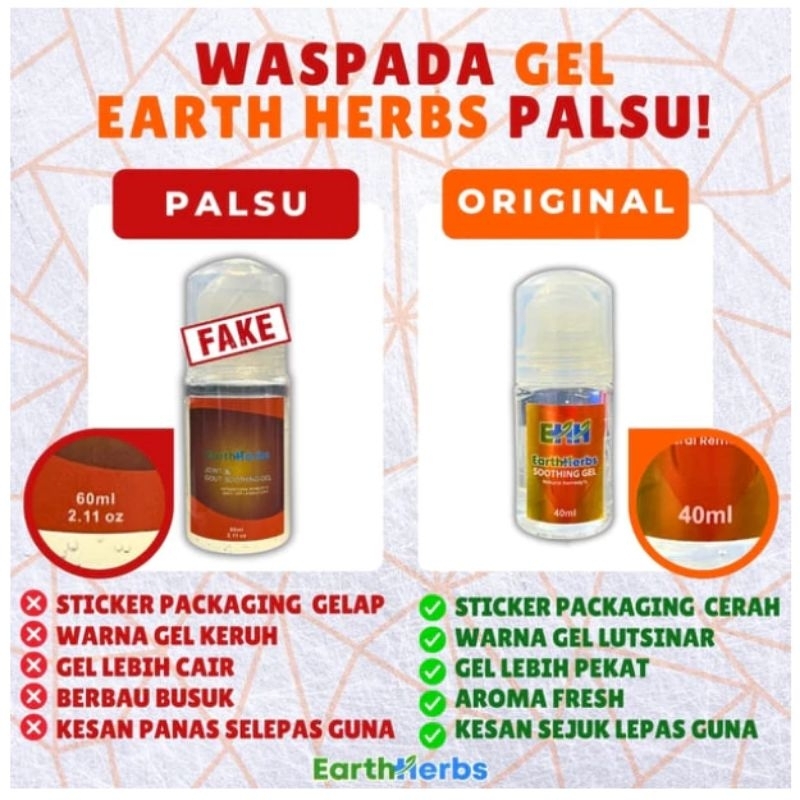 𝗢𝗥𝗜𝗚𝗜𝗡𝗔𝗟 𝟭𝟬𝟬% - 𝗘𝗔𝗥𝗧𝗛 𝗛𝗘𝗥𝗕𝗦 | 𝗚𝗘𝗟 𝗚𝗢𝗨𝗧, 𝗦𝗘𝗡𝗗𝗜, 𝗟𝗨𝗧𝗨𝗧 | Shopee Malaysia