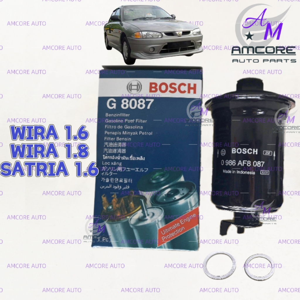 *BOSCH* PROTON WIRA SATRIA 1.6 / 1.8 - FUEL FILTER / FUEL INJECTION ...