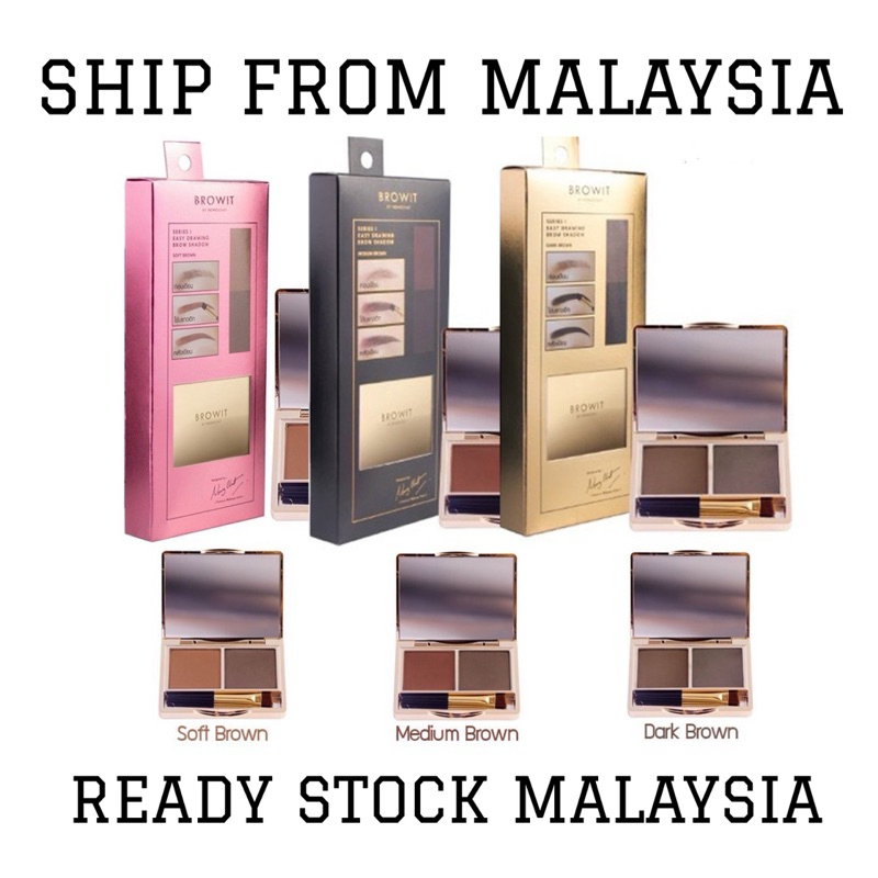 BROW IT EASY DRAWING BROW SHADOW READY STOCK MALAYSIA | Shopee Malaysia