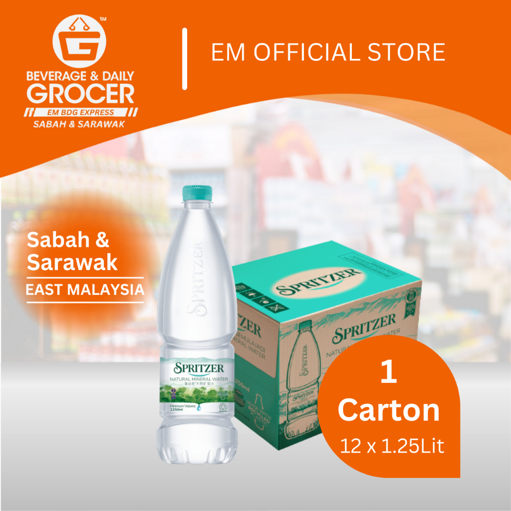Spritzer Mineral Water 12x1.25Lit (1 Carton) | Shopee Malaysia