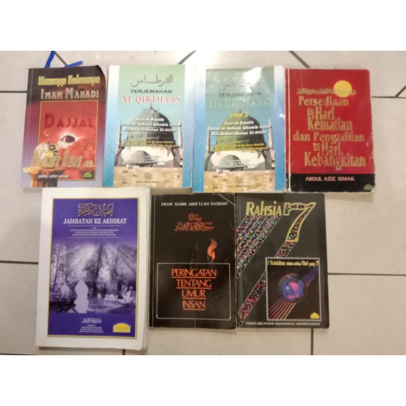 CLEARANCE[Second Hand Book](Malay/Agama): Jilid 1 & 2+ Iman mahadi+kematian+rahsia 7 + umur ...