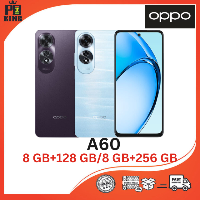 OPPO A60 |8GB RAM + 128/256GB ROM |45W SUPERVOOC Flash Charge |Dual Stereo Speakers |1 Year ...