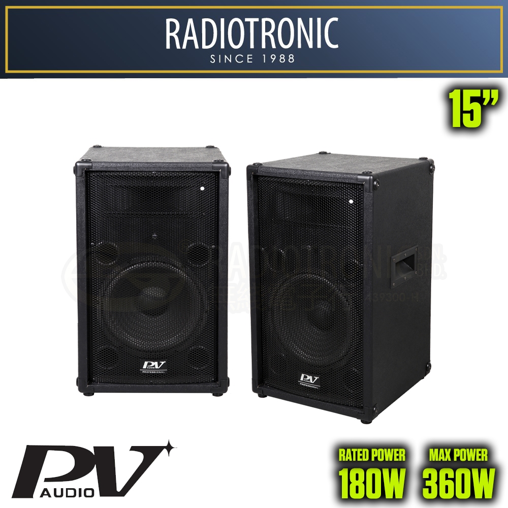 PV Audio 9905 Two-Way 15" 360W Speaker System - Pair | Shopee Malaysia
