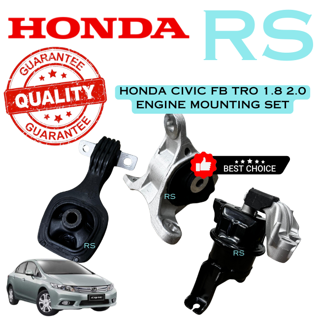 Honda Civic FB TRO 1.8 2.0 11-16Y Engine Mounting Set | Shopee Malaysia