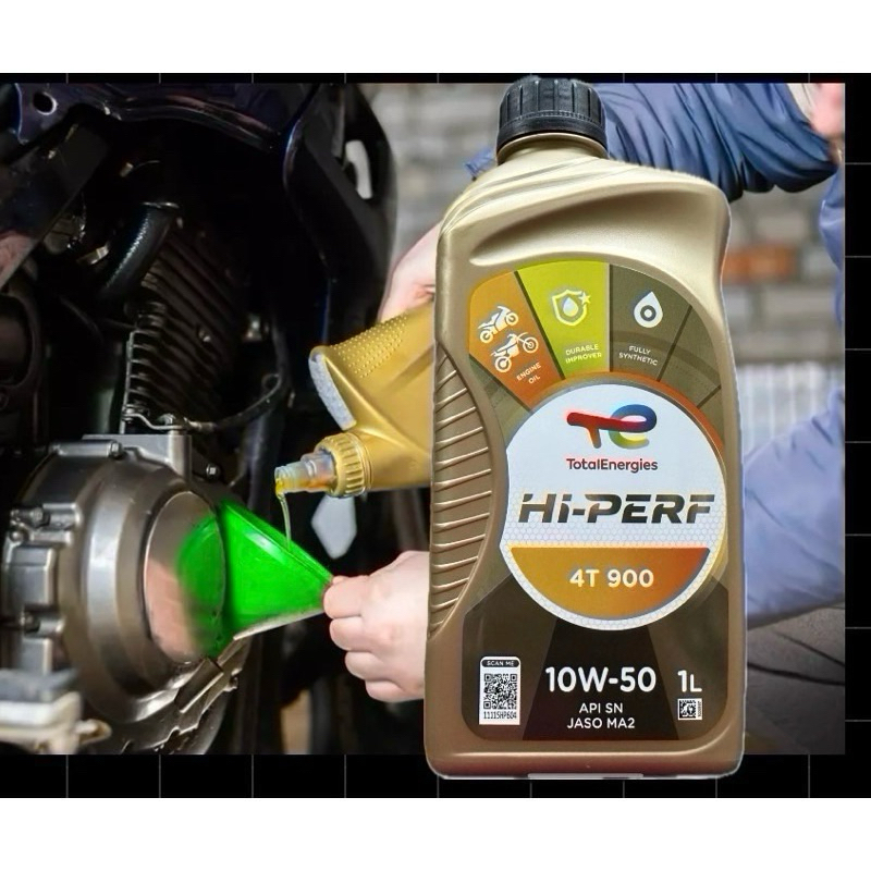 4T TOTAL HI-Perf 900 is a fully synthetic 4-stroke engine oil minyak ...