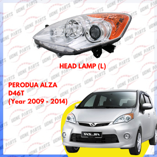 🔥PERODUA ALZA D46T HEAD LAMP UNIT (Year 2009 -2014) DEPO BRAND 3 Months ...