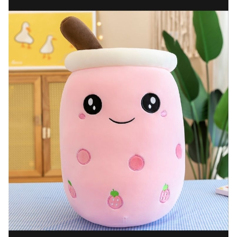 Boba Fruit Tea Plush Toy Cute Bubble Tea Stuffed Doll Toys Family 25cm ...