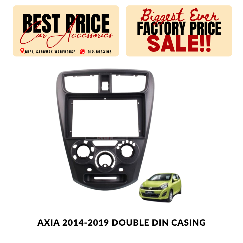 AXIA 2014-2019 Double Din Casing 9" | Shopee Malaysia