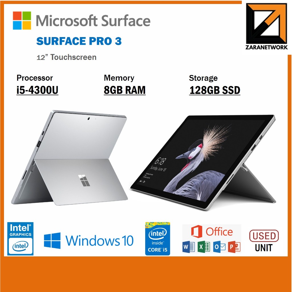 Microsoft Surface Pro 8/ Pro 7/Pro 6/Pro 5(1 YEAR WARRANTY T&C)UPTO 16GB RAM 1TB SSD 12.3"inch ...