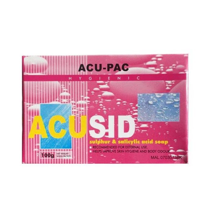 Acusid Soap 10% Sulphur / 3% Salicyclic Acid Soap (100g) | Shopee Malaysia