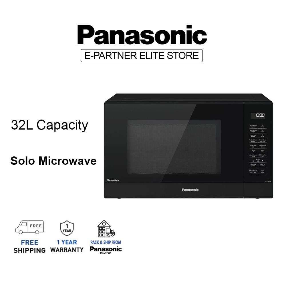 Panasonic NN-ST65J Microwave Oven 30-Menus (32L) NN-ST65JBMPQ | Shopee ...
