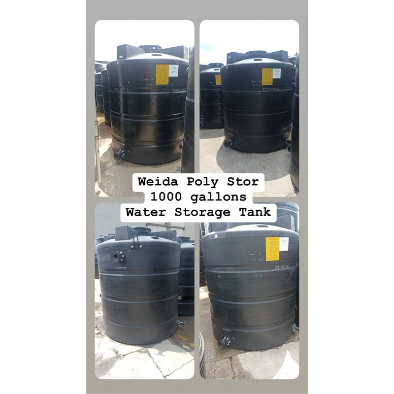 BRAND WEIDA POLY STOR 200 GALLONS HDPE WATER STORAGE TANK C/W MAN HOLE ...
