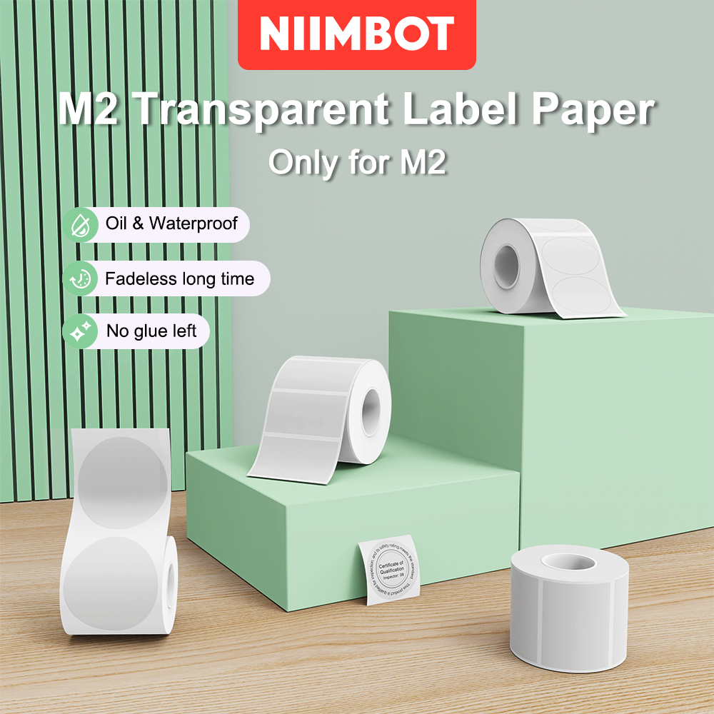 [Special for M2 machine] NIIMBOT M2 Transparent label paper waterproof ...
