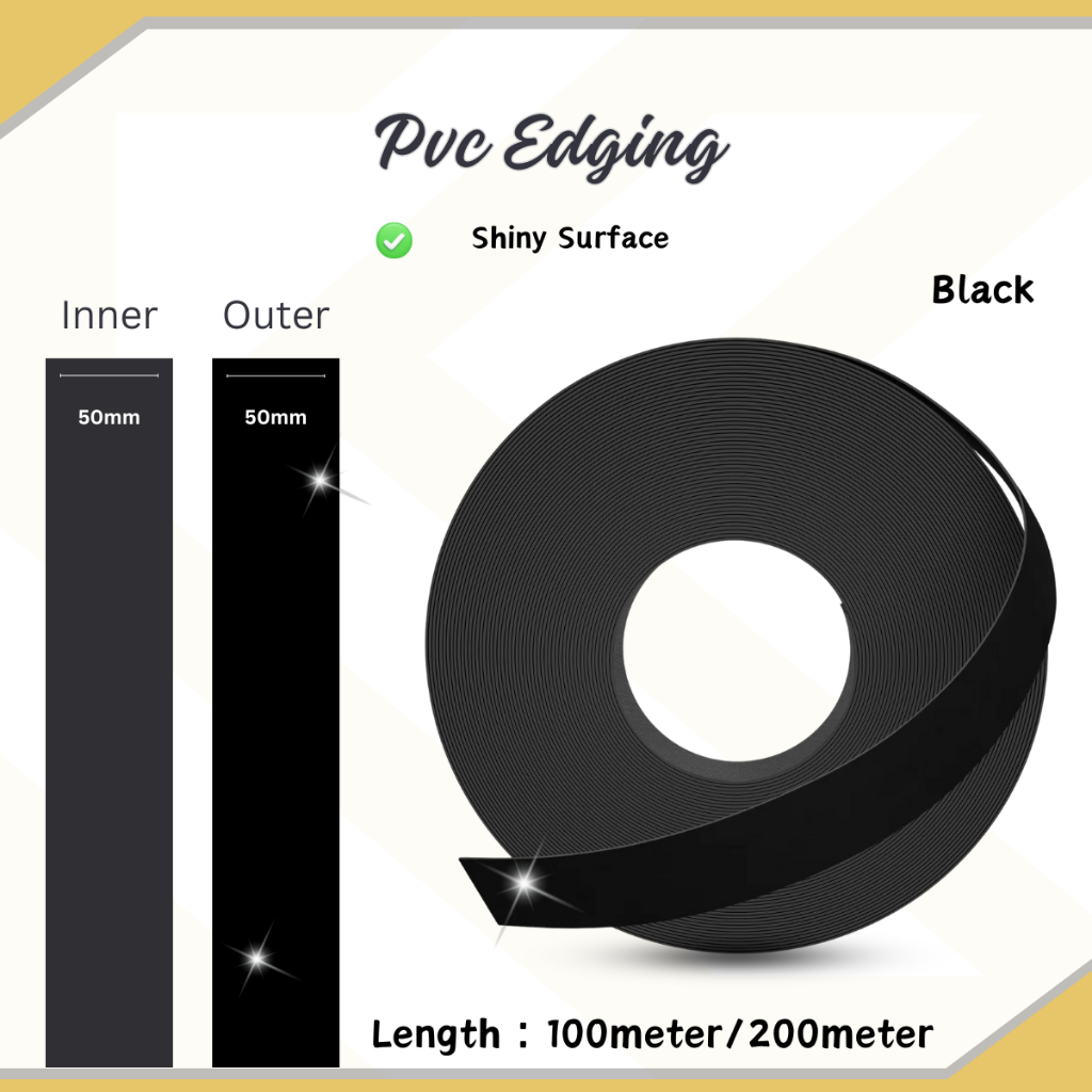 PVC Edging Banding Tape Gate PVC Adging Front Gate Decoration Pagar ...