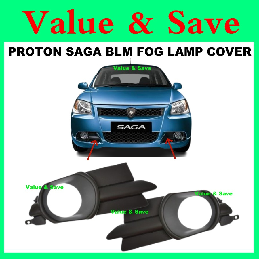 Proton Saga BLM 2008 Front Bumper Sport Light Fog Lamp Cover Left Right ...