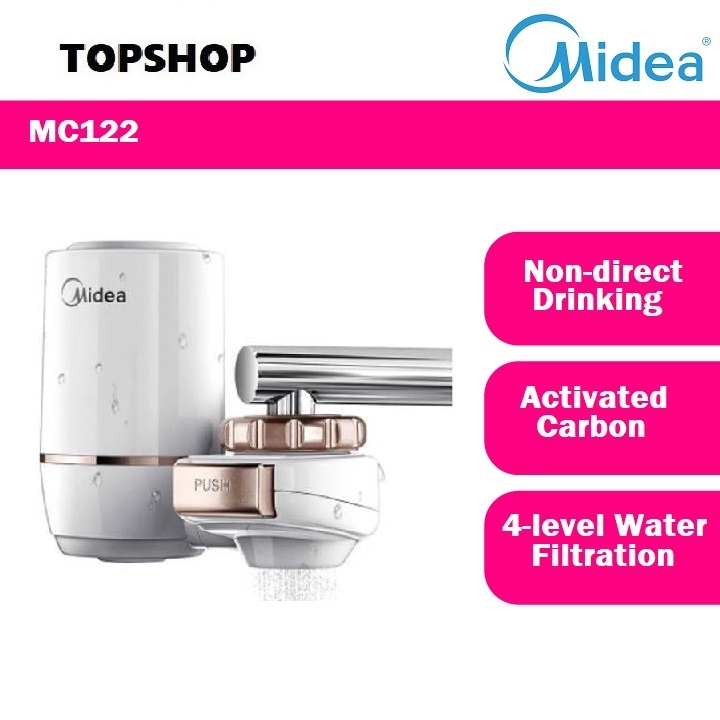Midea 2L Faucet Water Purifier MC122-2 Water Tap Filter Suitable for ...