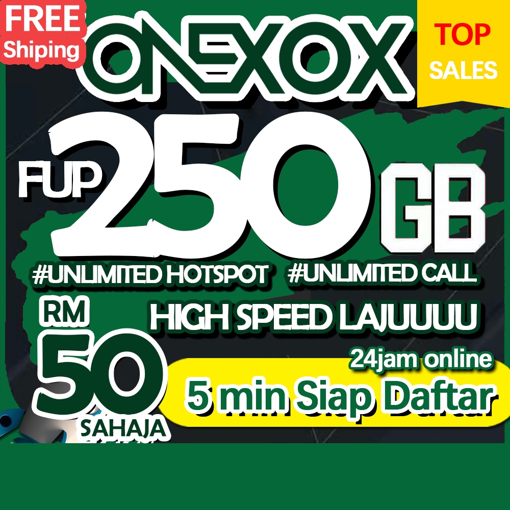 【250GB】ONEXOX B150 250GB 5G LTE Plan ONEXOX SIMKAD UNLIMITED HOTSPOT ...