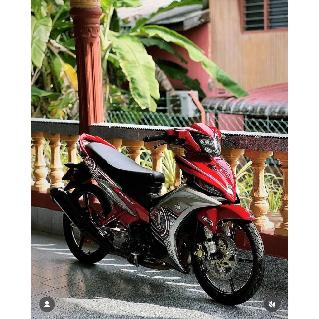 COVERSET BODYSET YAMAHA LC LC135 V2 V6 V7 DR MERAH SILVER RM7 S3 BATIK ...