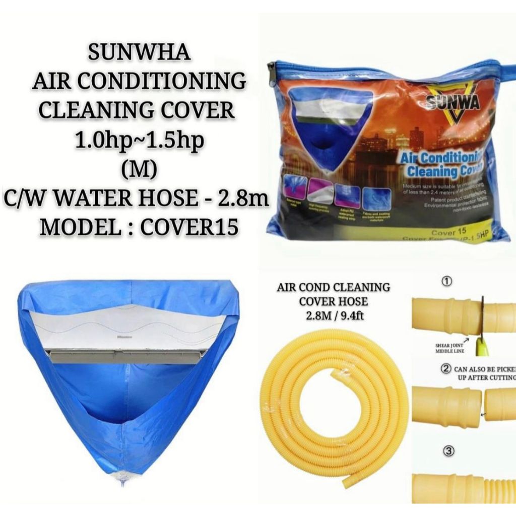 SUNWHA Aircond Cleaning Cover Air Conditioner Cleaning Canvas | Shopee ...