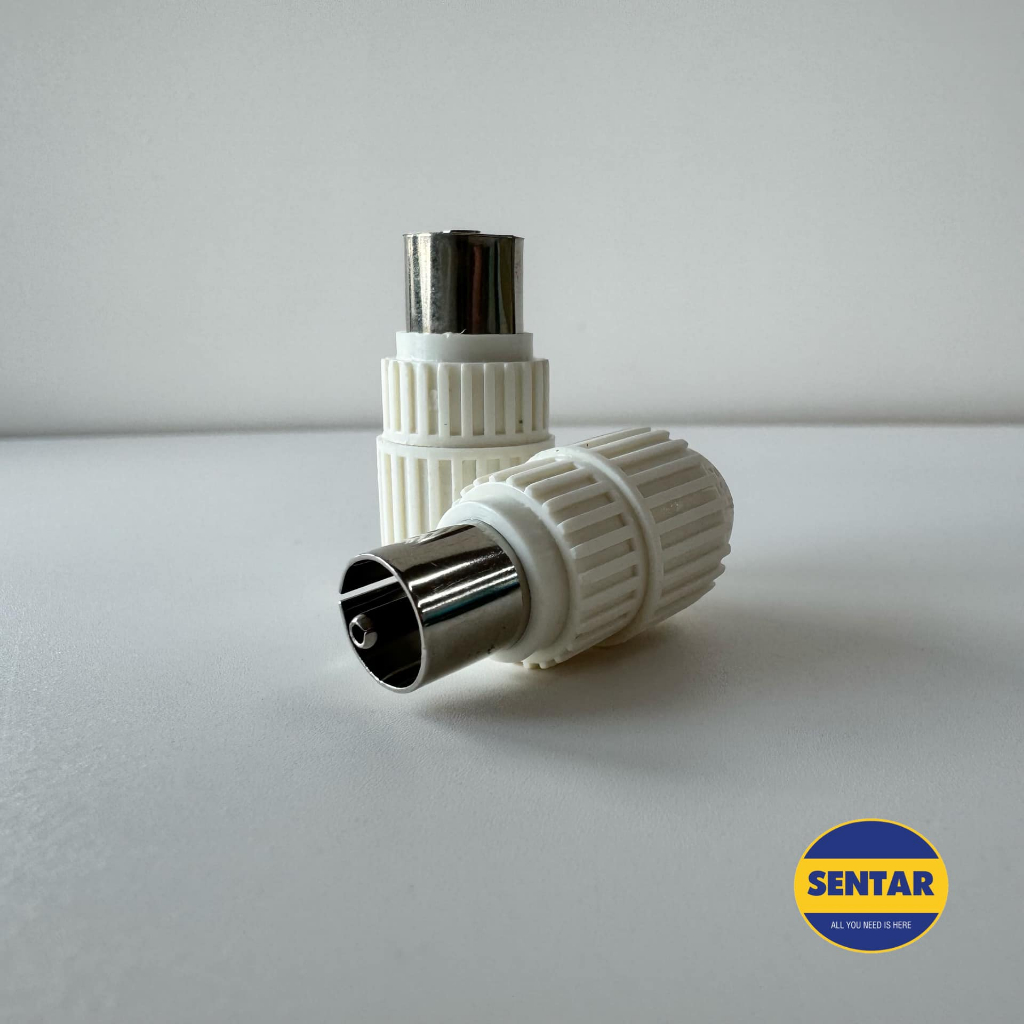 TV Aerial Antenna Connector Socket Male MP-141 / Female MJ-014S Coaxial TV Antenna Connector ...